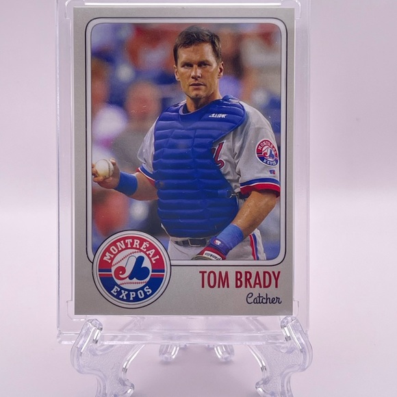 Other | Tom Brady Baseball Card 12 Rookie Card Montreal Expos | Poshmark
